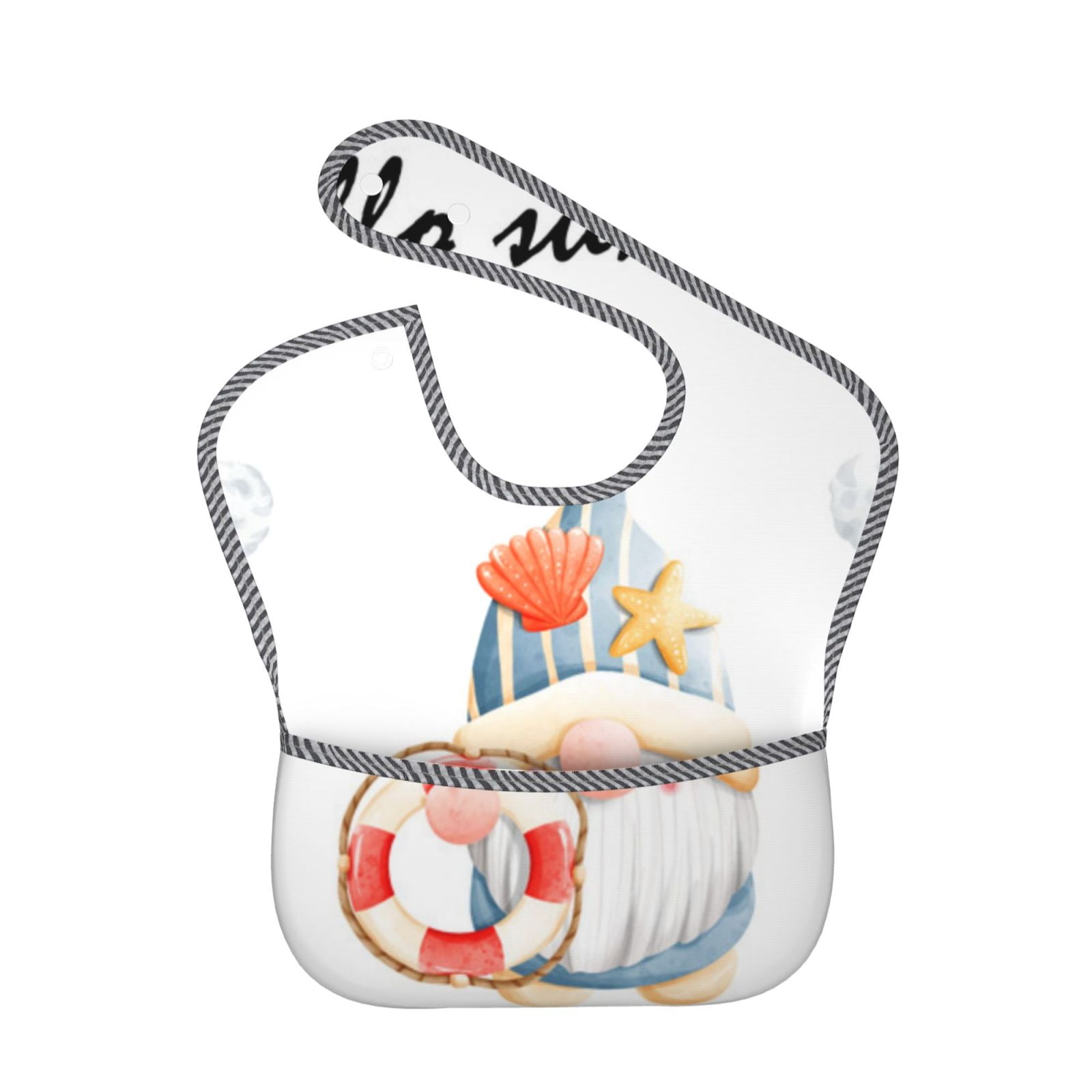 Susaid Summer Gnome Print Bibs for Babies Toddlers Adjustable ...