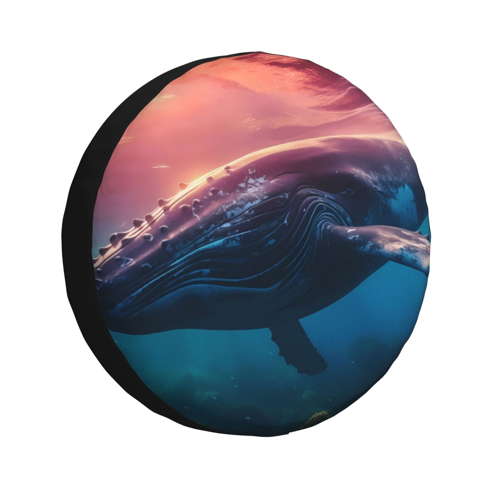 Susaid Sunshine Ocean Whale Print Water Proof Spare Tire Cover Wheel ...