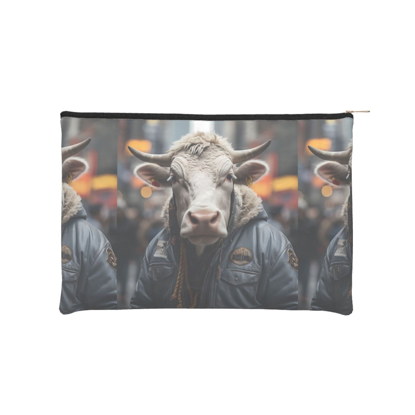 Susaid Surrealist Cow Print Makeup Mini Bags for Women Multi Color ...