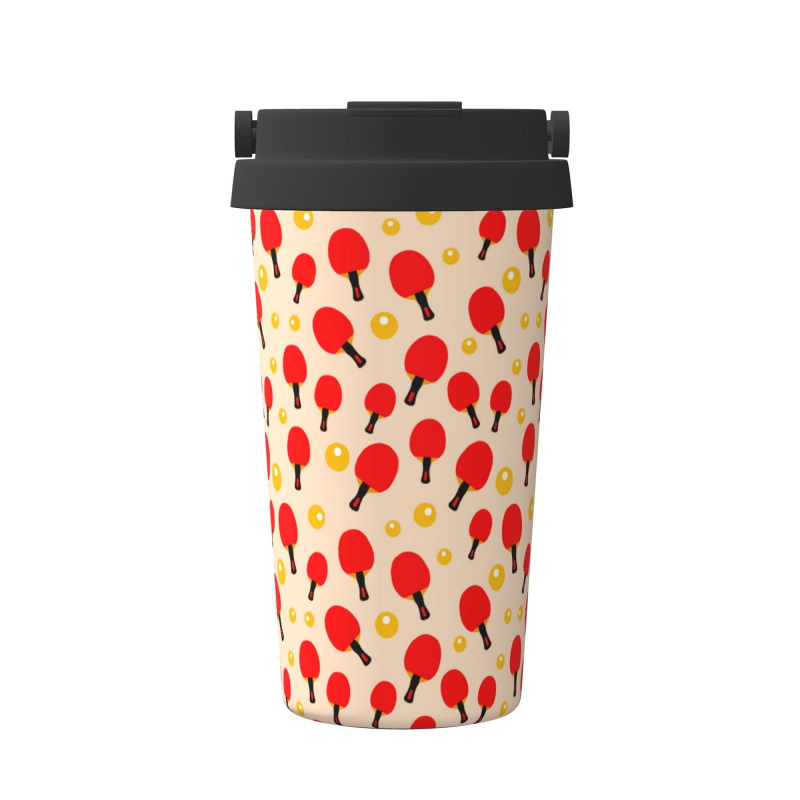 Susaid Table Tennis Rackets 1 Print Coffee Travel Mug, Insulated Coffee ...