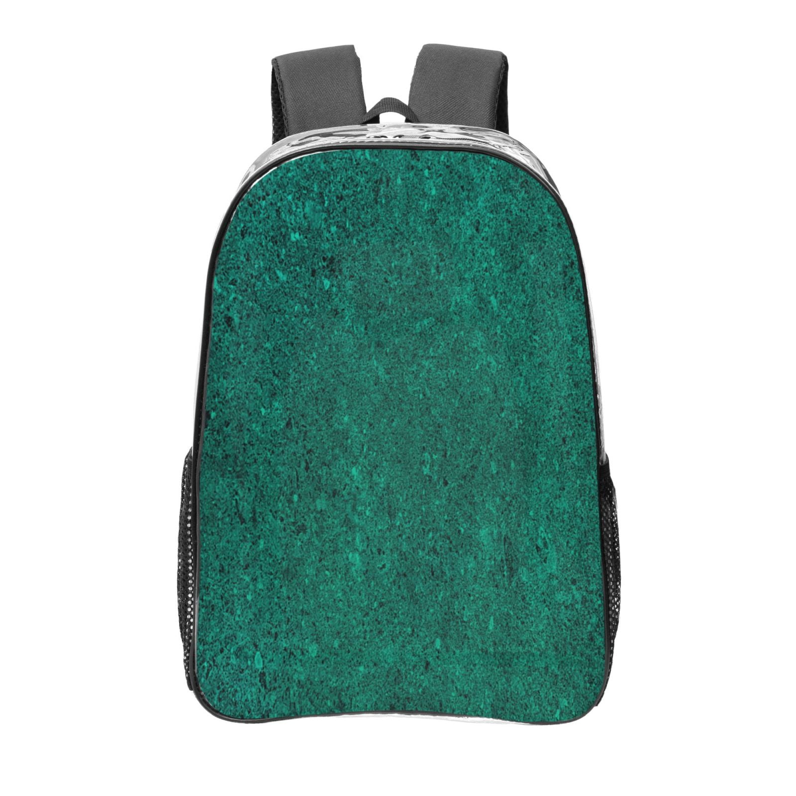 Susaid Teal Marble Print Clear Backpack See Through Transparent Plastic ...