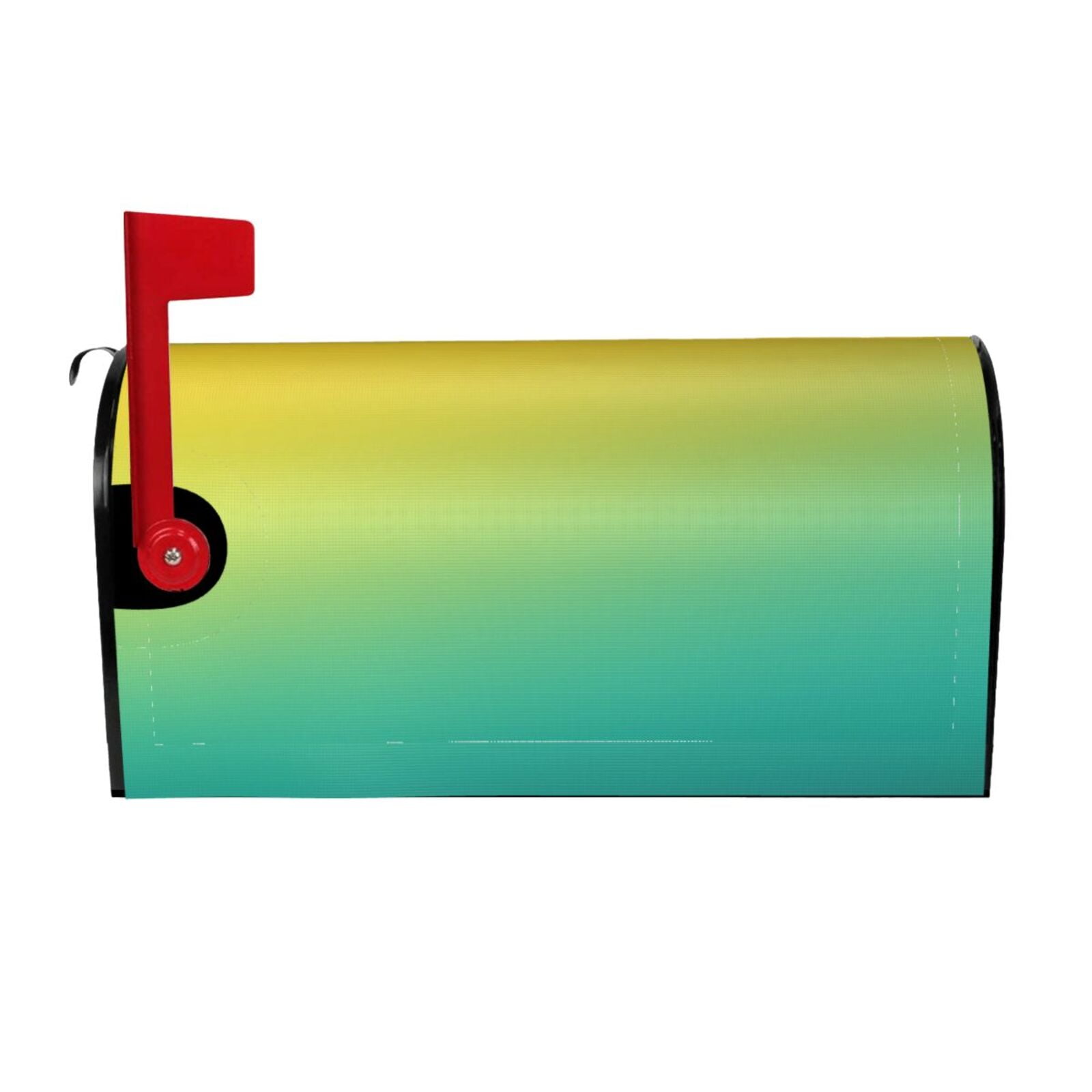 Susaid Teal To Yellow Gradient Print Mailbox Covers,Magnetic Waterproof ...