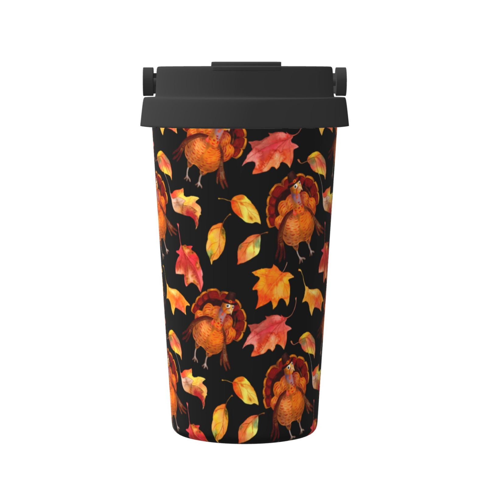 Susaid Thanksgiving Turkey 1 Print Coffee Travel Mug, Insulated Coffee ...