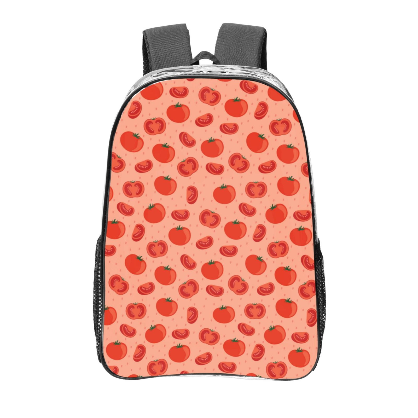 Susaid Tomato Print Clear Backpack See Through Transparent Plastic ...