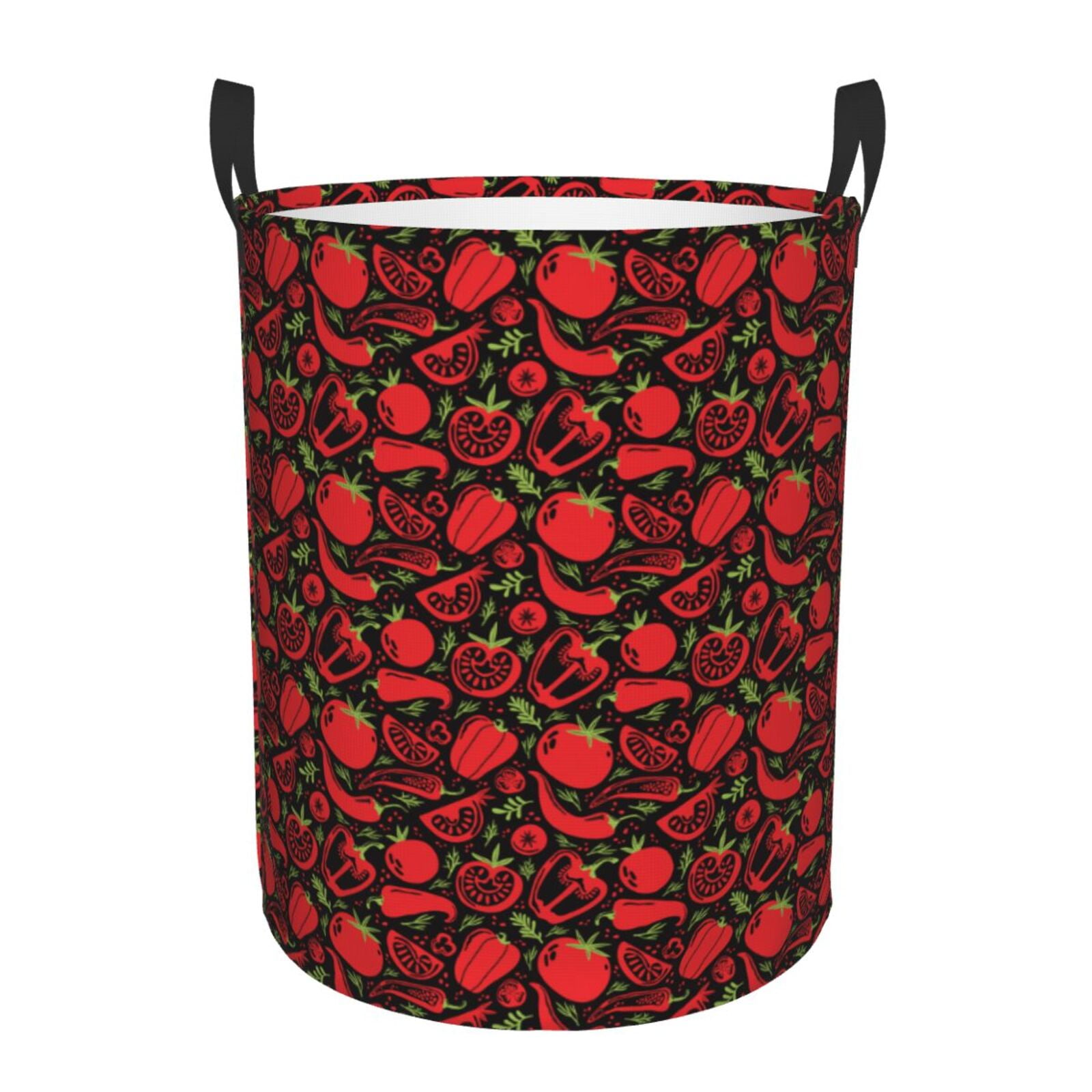 Susaid Tomatoes And Chili Print Waterproof Oxford Cloth Storage ...
