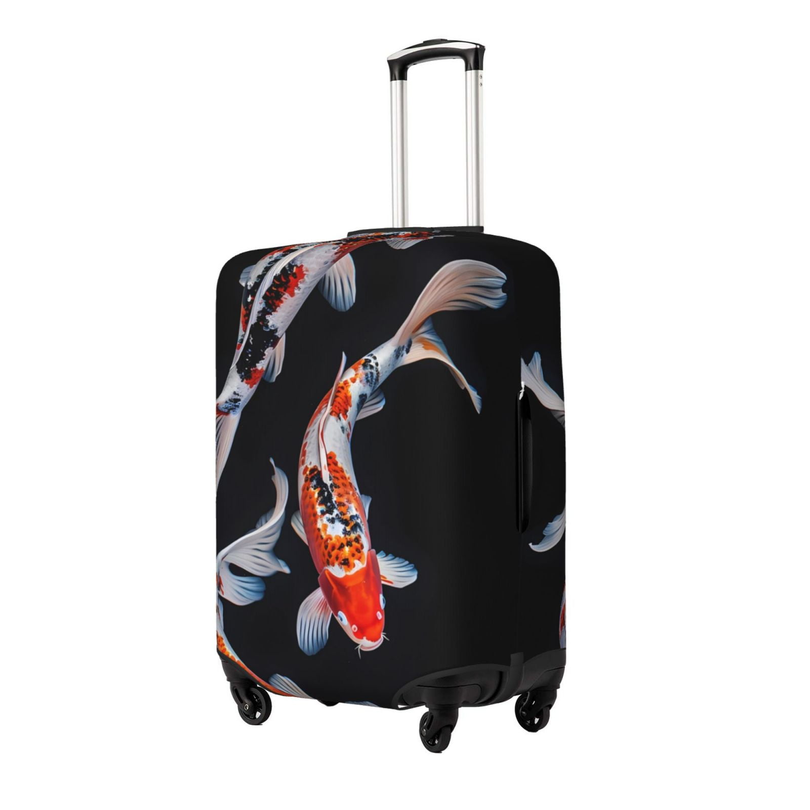Susaid Tricolor Koi Fish Trio Print Elastic Washable Suitcase Cover ...