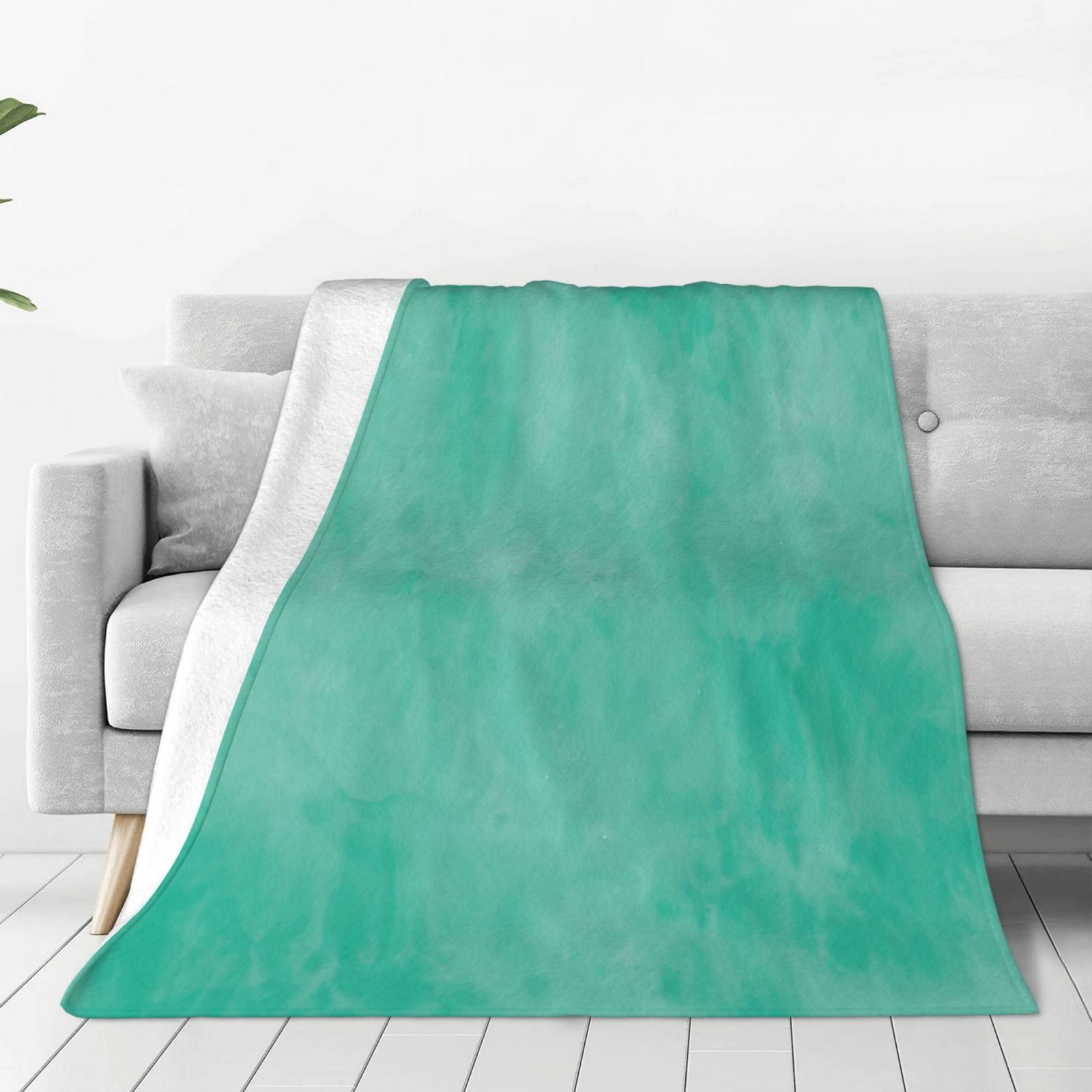 Susaid Turquoise watercolor Microfiber Cleaning Cloth, Multi-Functional ...