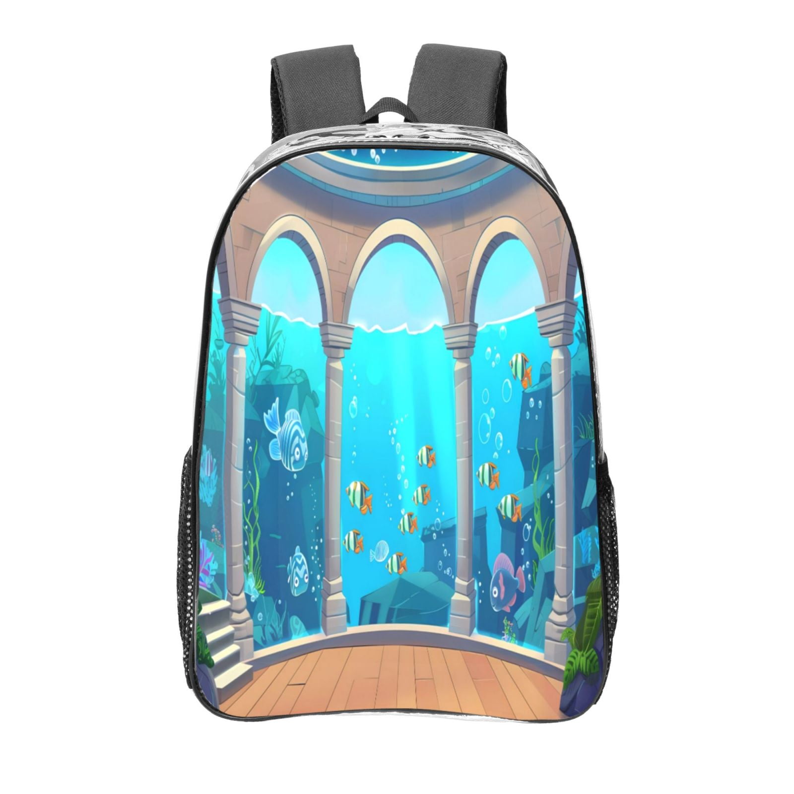 Susaid Underwater Aquarium Arches Print Clear Backpack See Through ...