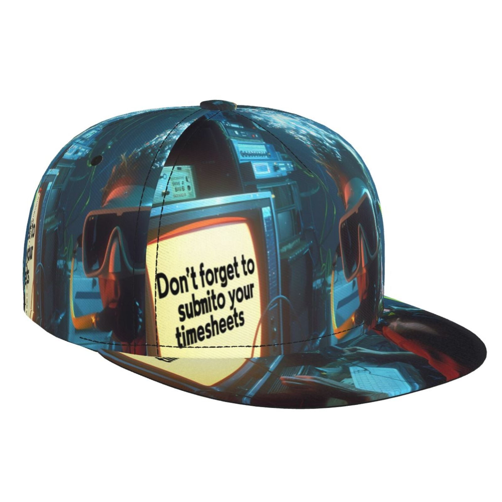 Susaid Underwater Office Diver Print Baseball Cap Hip Hop Style Flat ...