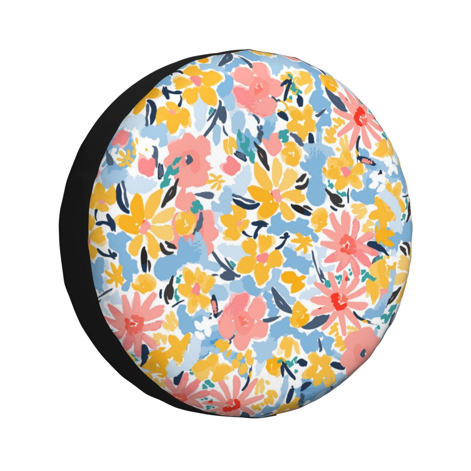 Susaid Watercolor Wildflowers Print Water Proof Spare Tire Cover Wheel ...