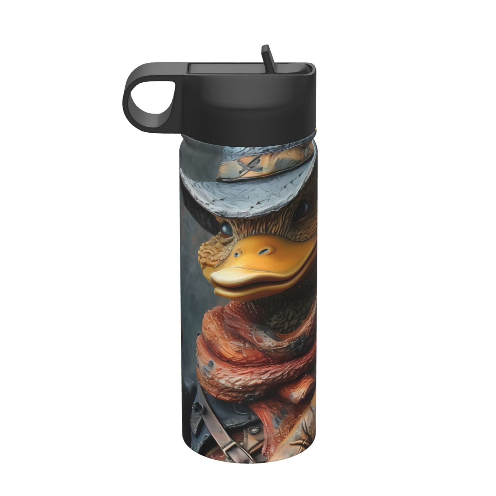Susaid Western Cowboy Duck Print 18oz Sports Insulated Kettle Stainless ...