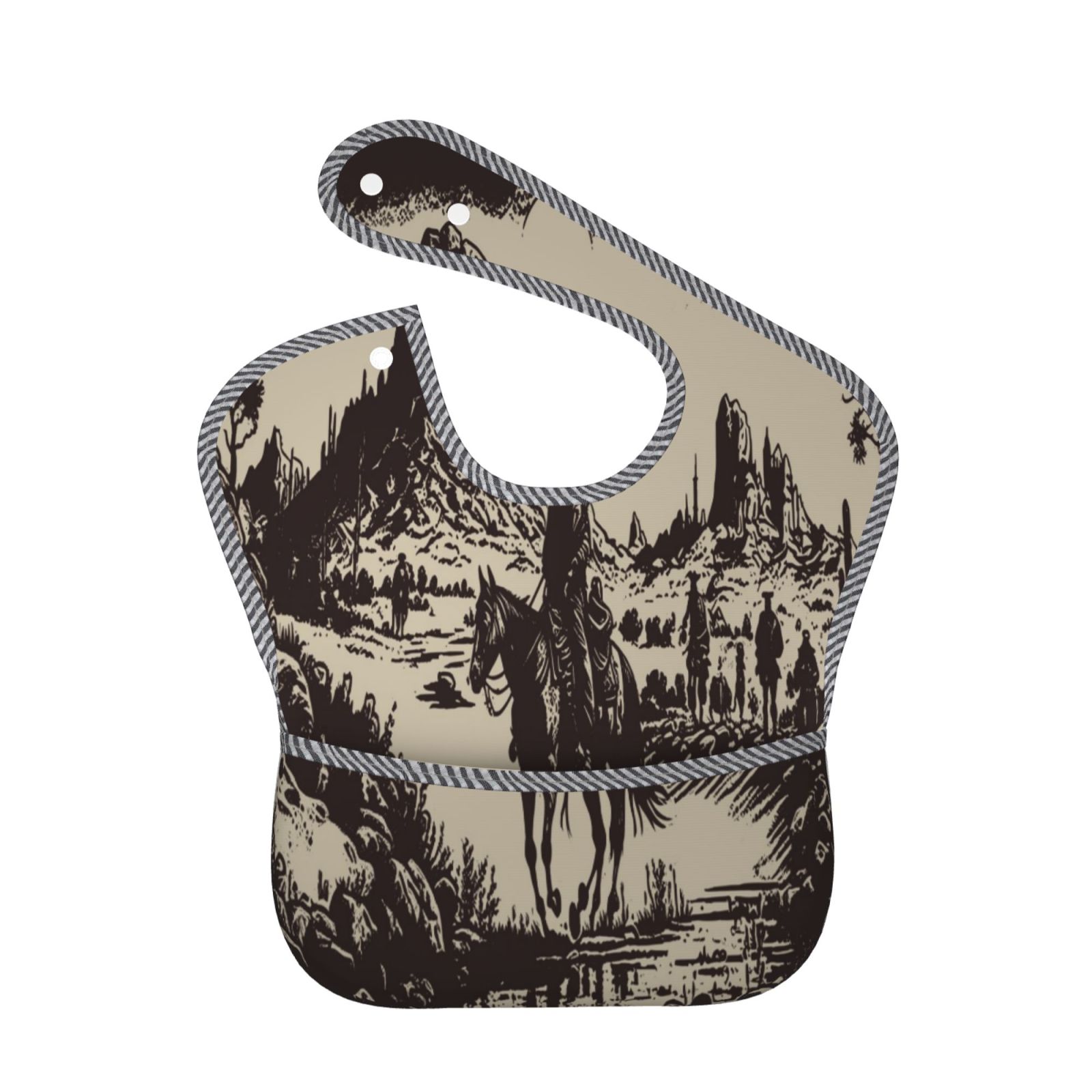 Susaid Western Desert Cowboy Print Bibs for Babies Toddlers Adjustable ...