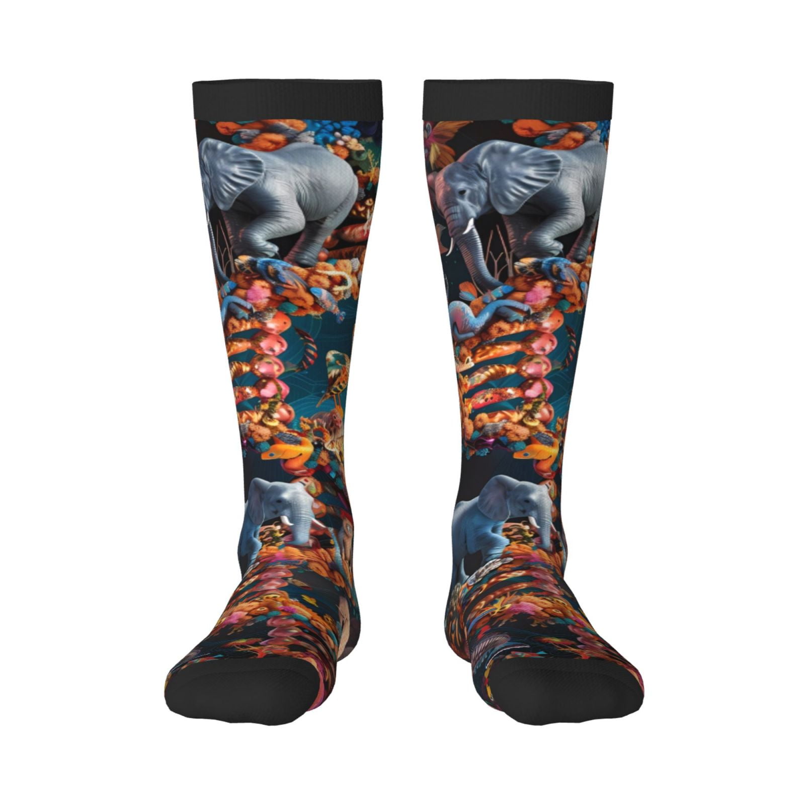 Susaid Whimsical Animal Spiral Print Thermal Winter Socks for Men and ...