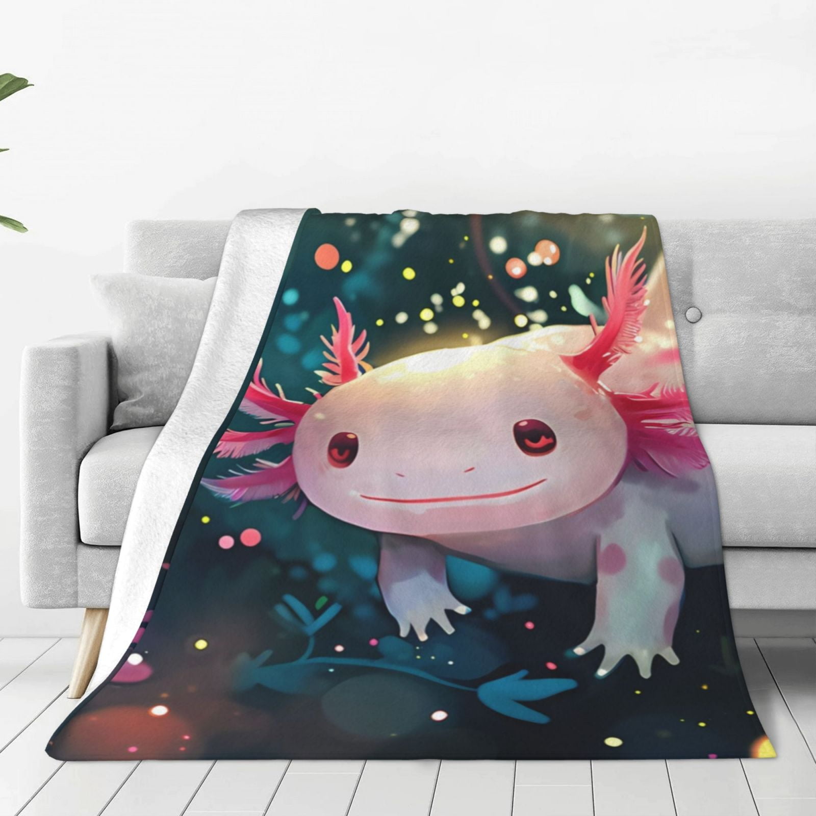 Susaid Whimsical Axolotl Fantasy Print Microfiber Cleaning Cloth, Multi-Functional Cleaning ...