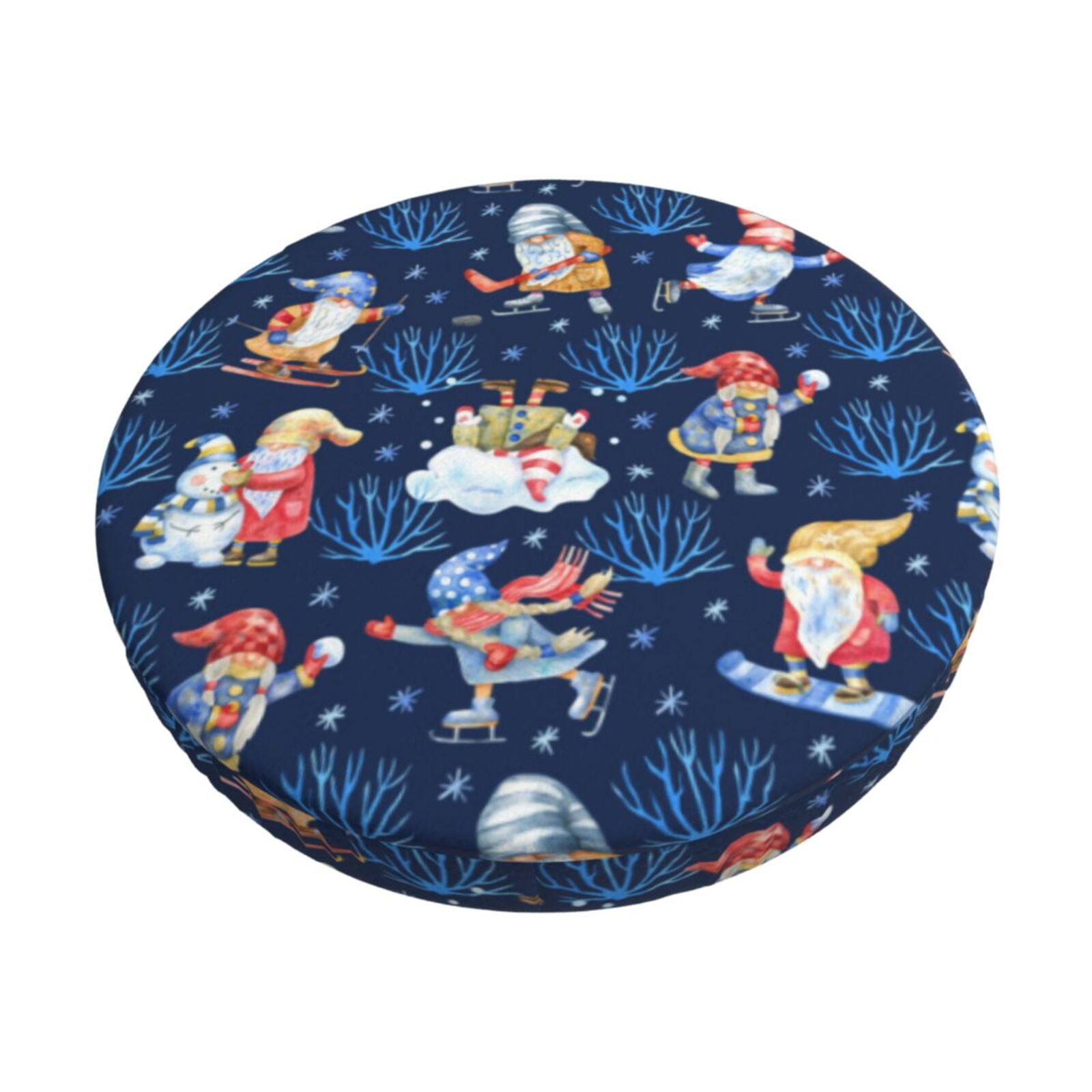 Susaid Winter old man Playtime Print Elastic Bar Stool Cover ...