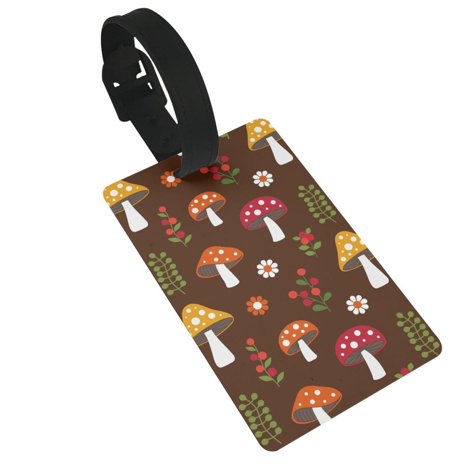 Susaid Woodland Mushroom Print Funny Luggage Tags Colorful Unique ... Susaid Woodland Mushroom Print Funny Luggage Tags Colorful Unique ...