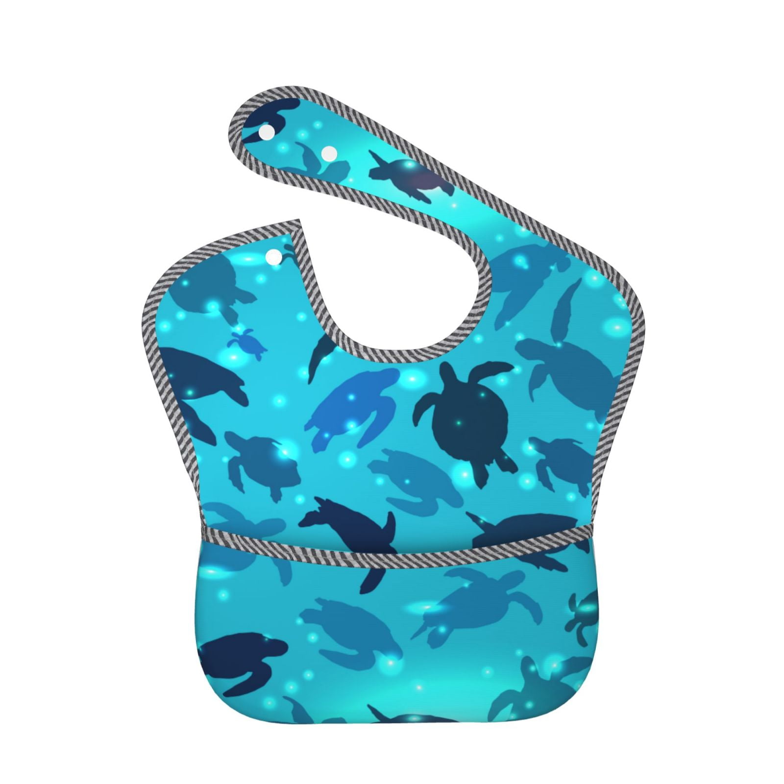 Susaid World Turtle Day Print Bibs for Babies Toddlers Adjustable ...