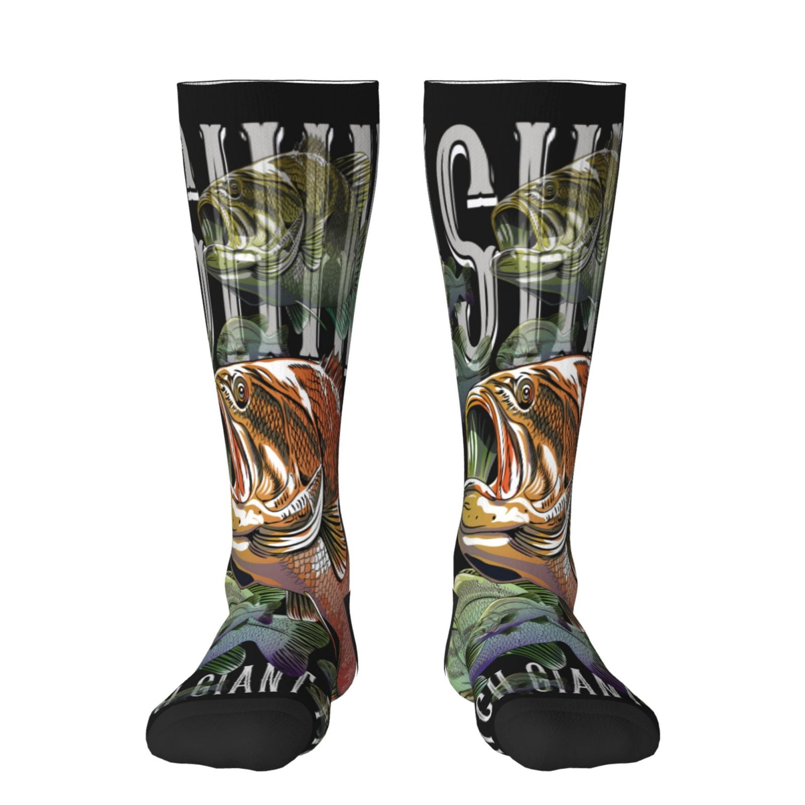 Susaid bass water fishing Print Thermal Winter Socks for Men and Women ...