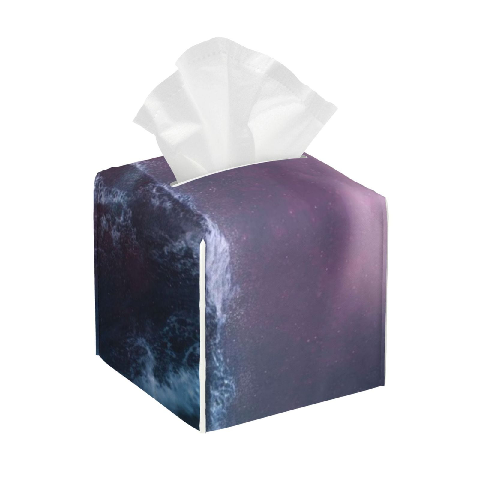 Susaid lighthouse Waves Torrential Rain Print PU Leather Tissue Box ...