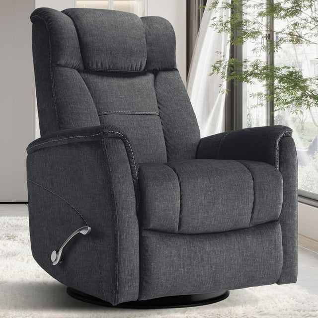 Susalt Nursery Recliner Chair for Adults, Swivel Rocking Recliner ...