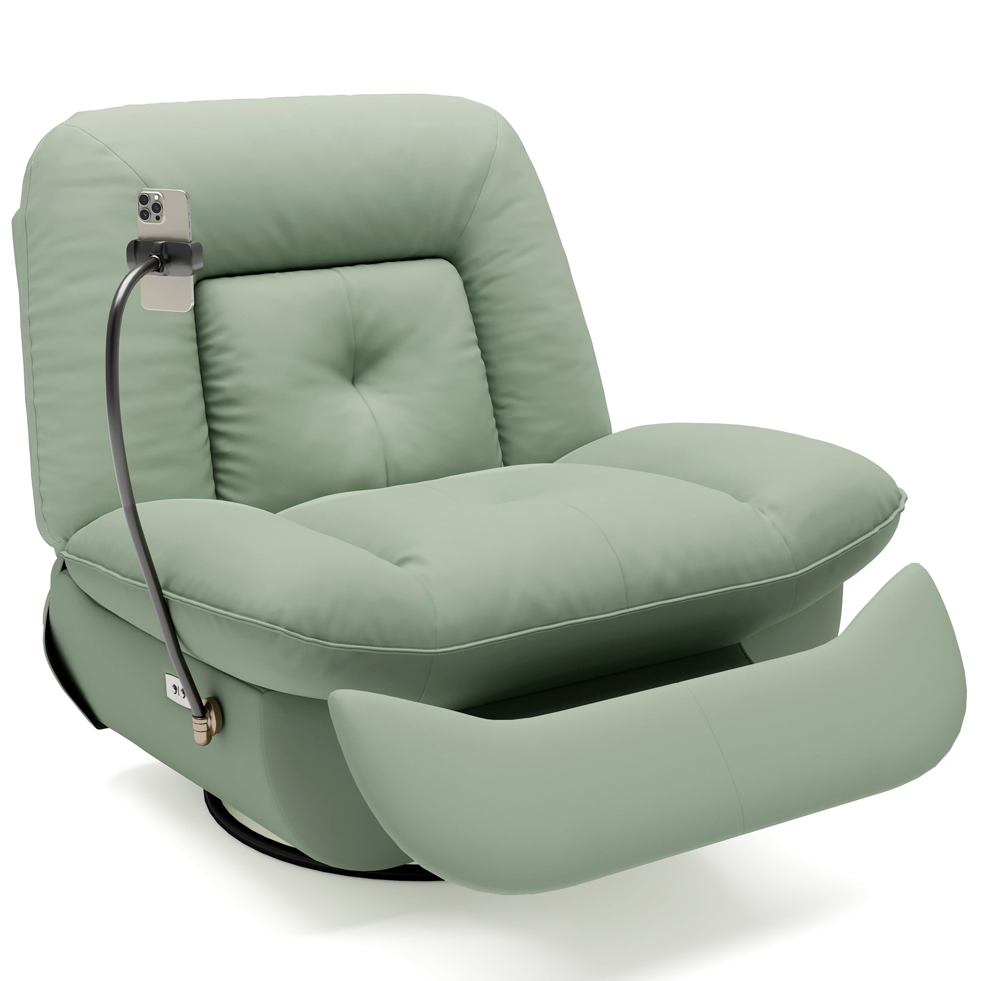 Susalt Oversized Electric Recliner Chair, 360 Swivel Rocking Glider ...