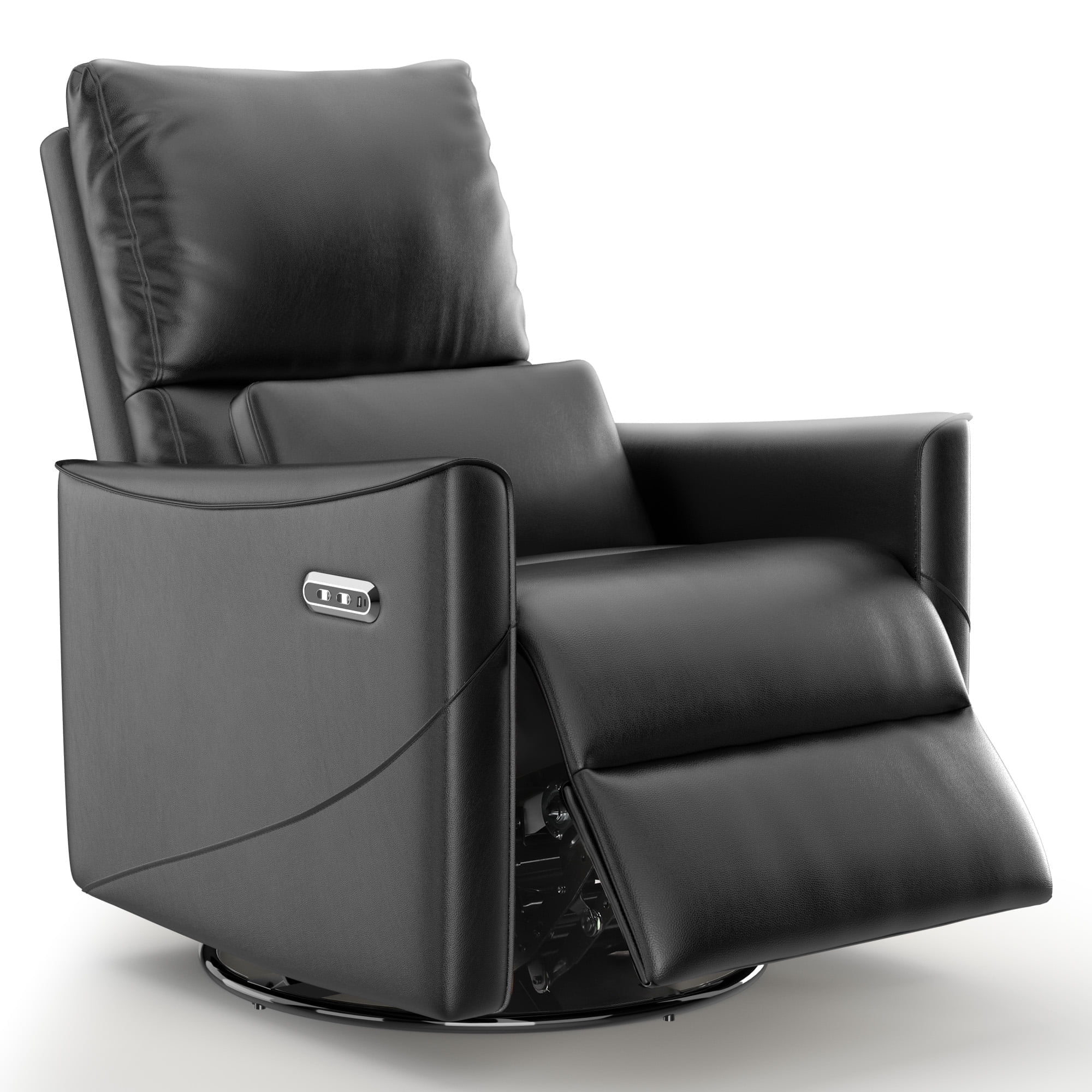 Susalt Power Swivel Rocker Recliner Chair for Adults, Upholstered Faux ...