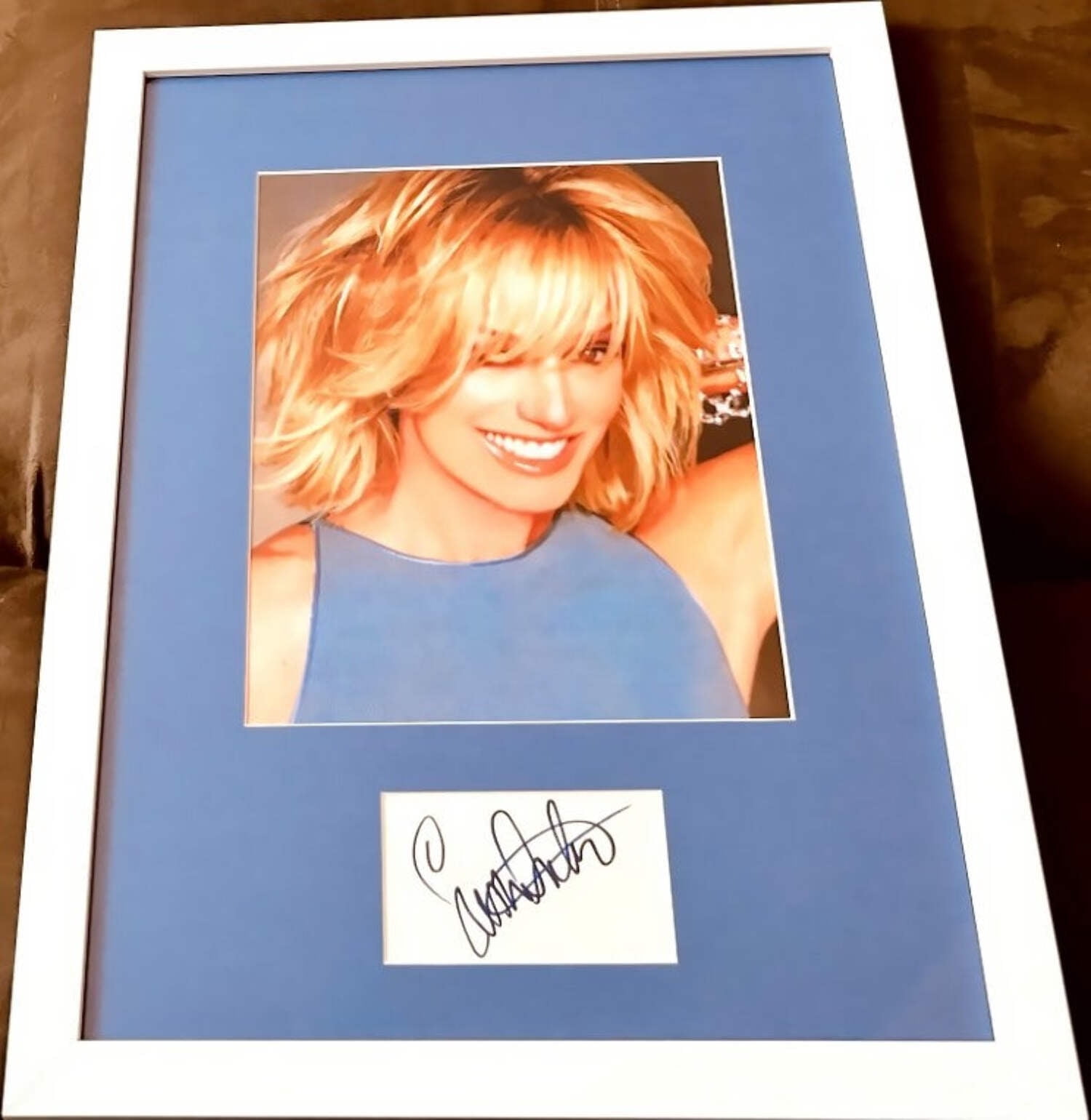 Susan Anton autograph custom matted and framed with 8x10 portrait photo ...