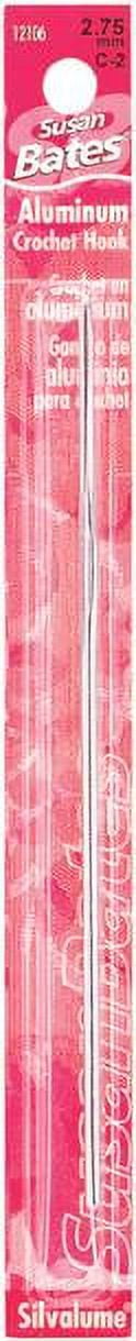 Susan Bates 12106-B 1 Silvalume Aluminum Crochet Hook 5-1-2 in.-Size B ...