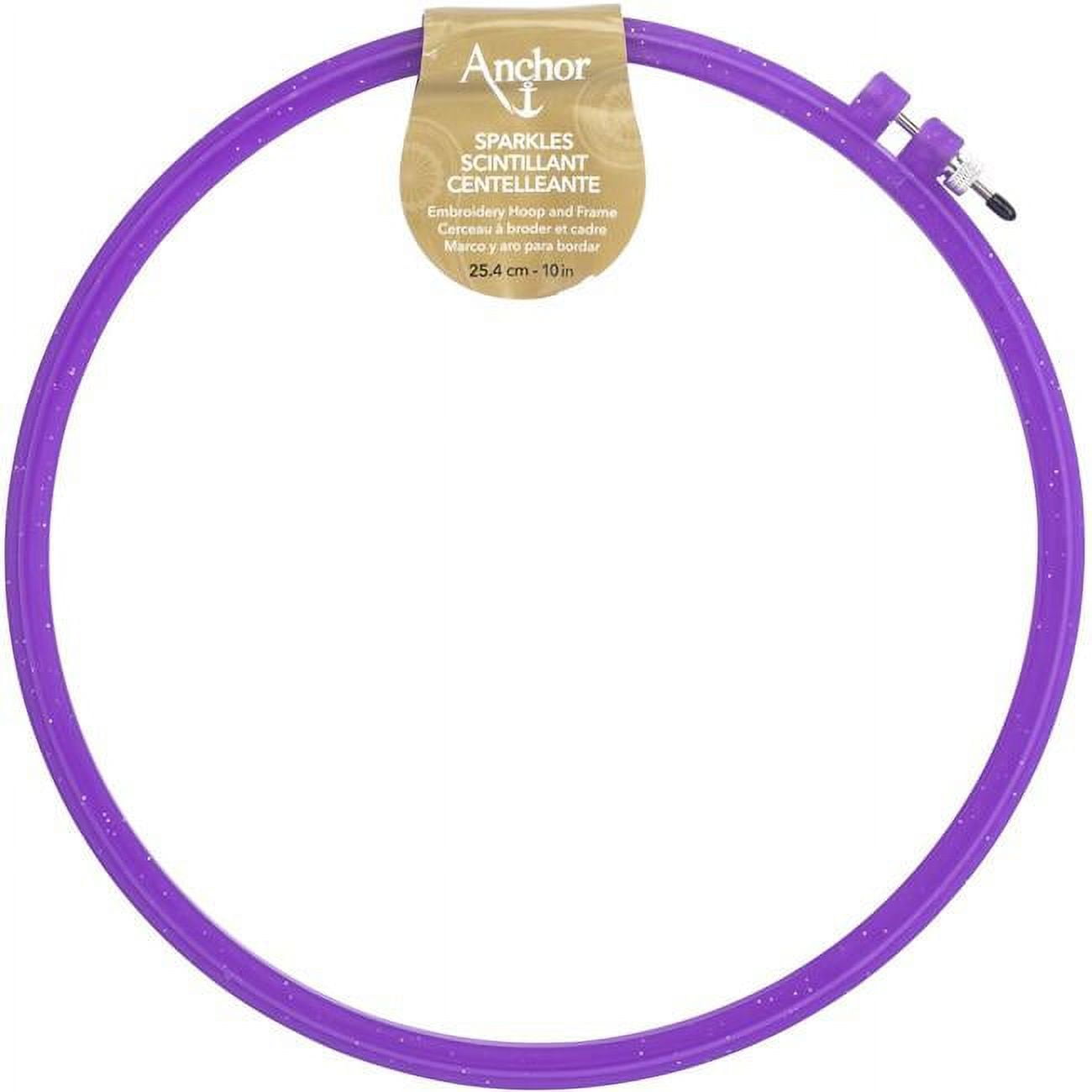 Susan Bates A4401-010 10 in. Dia. Anchor Sparkle Plastic Embroidery ...