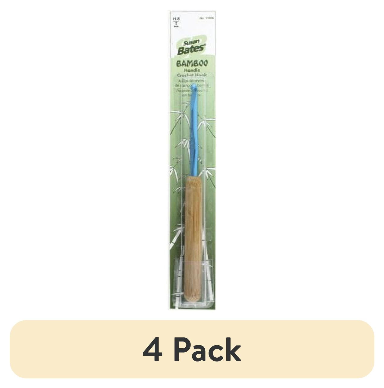 (4 pack) Susan Bates Bamboo Handle Crochet Hook with Silvalume Head ...