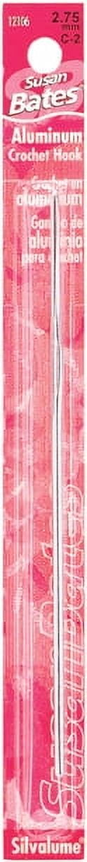 Susan Bates Silvalume 5.5" Crochet Hook, U.S. C/2 (2.75 mm) - Walmart.com