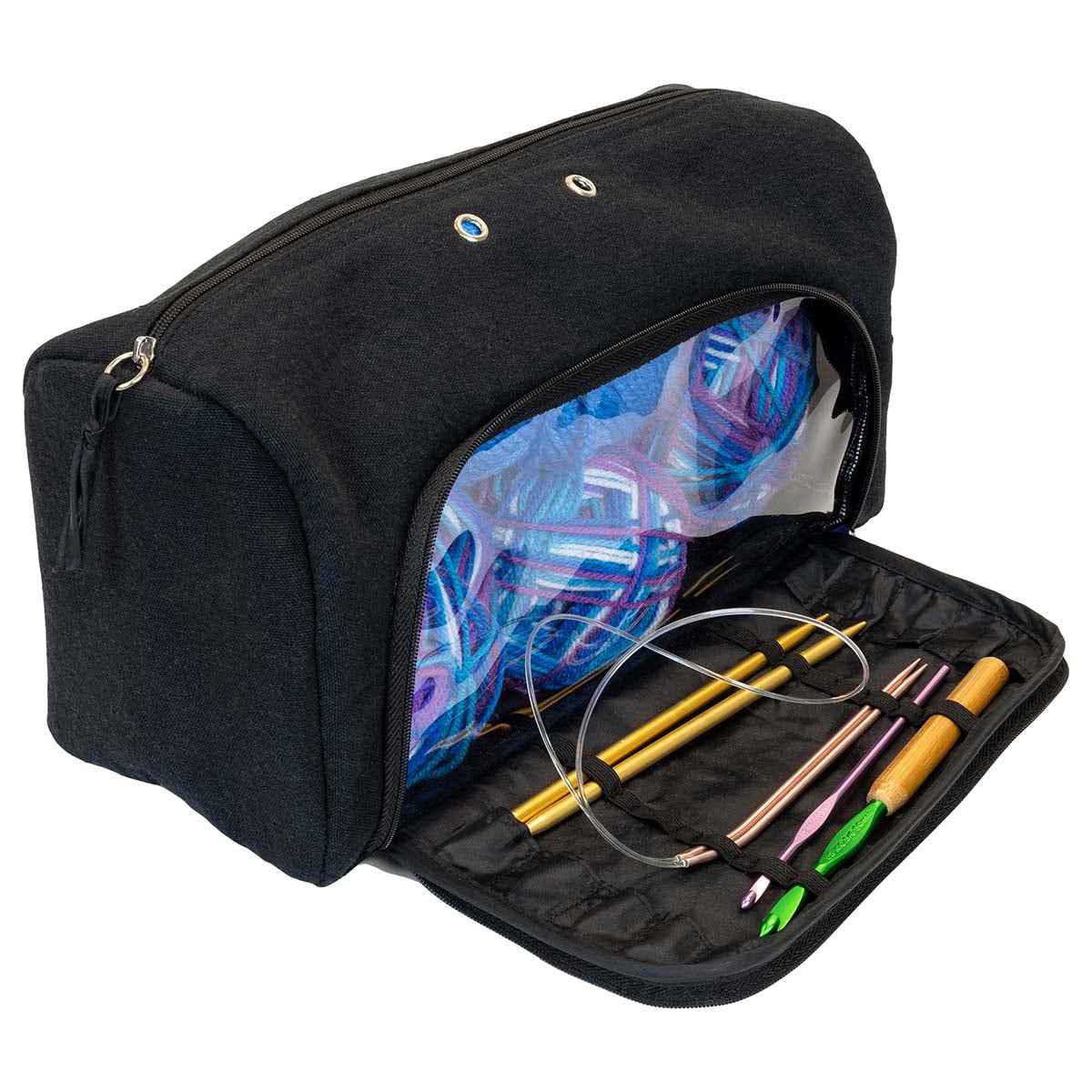 Susan Bates® Susan Bates Storage Tote - Black Accessory - Walmart.com