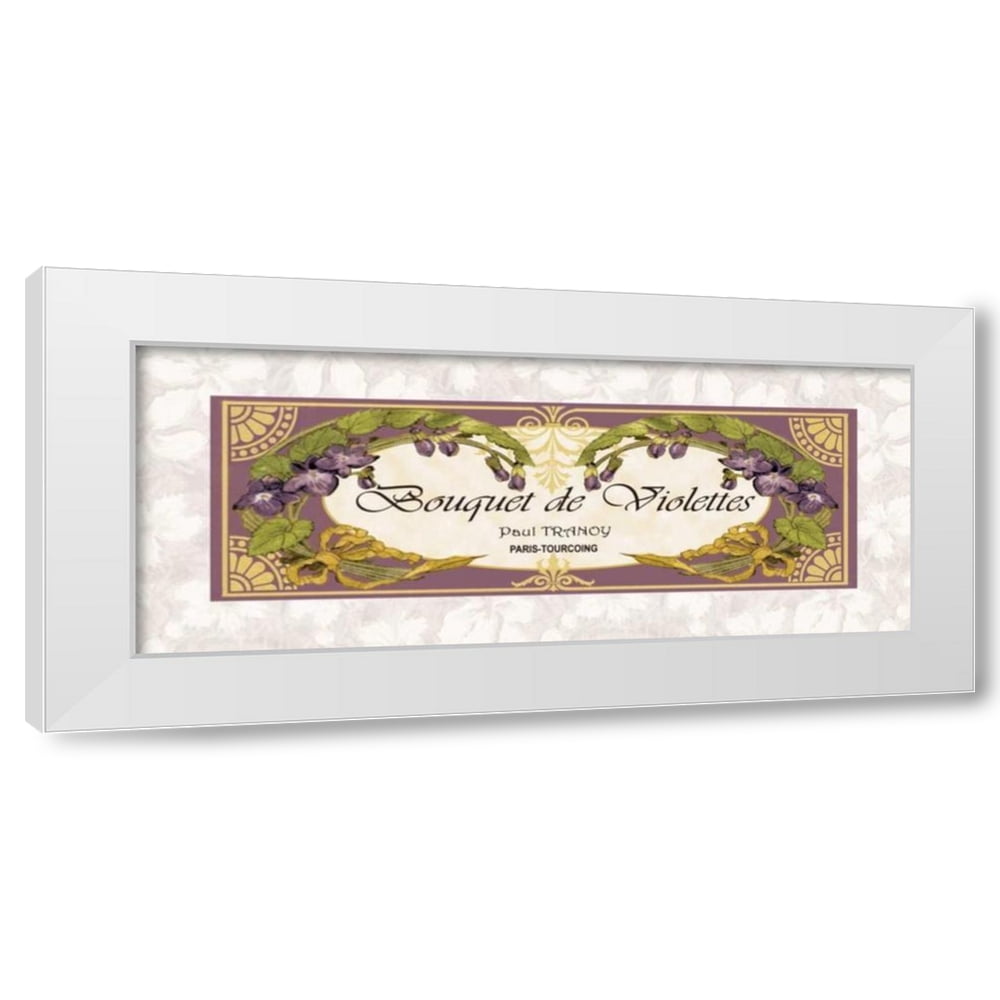 Susan Berman 18x10 White Modern Wood Framed Wall Art Titled - Bouquet ...