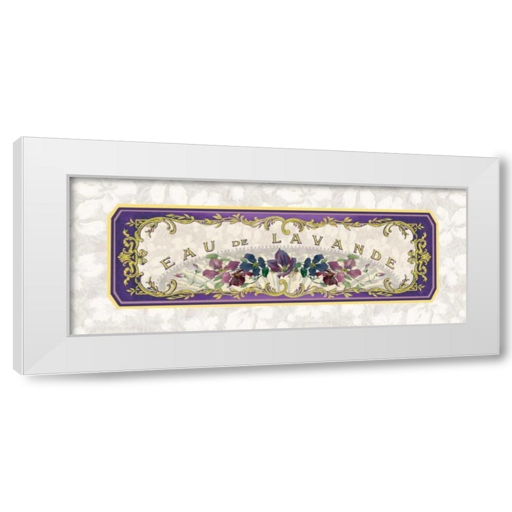 Susan Berman 18x10 White Modern Wood Framed Wall Art Titled - Eau de ...