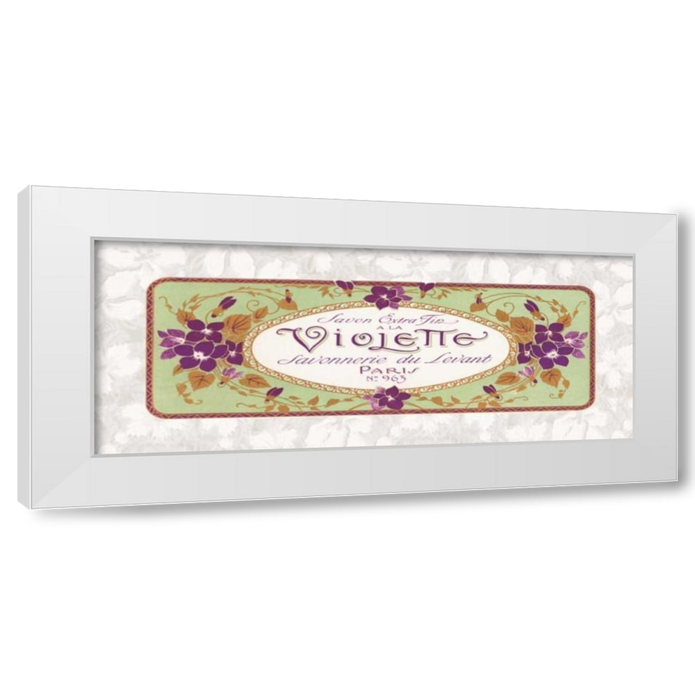 Susan Berman 18x10 White Modern Wood Framed Wall Art Titled - Violette ...