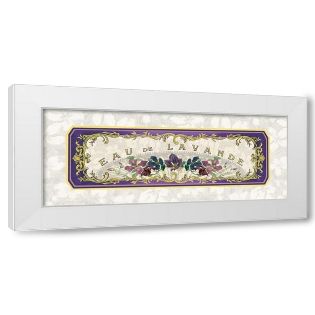 Susan Berman 24x12 White Modern Wood Framed Wall Art Titled - Eau de ...