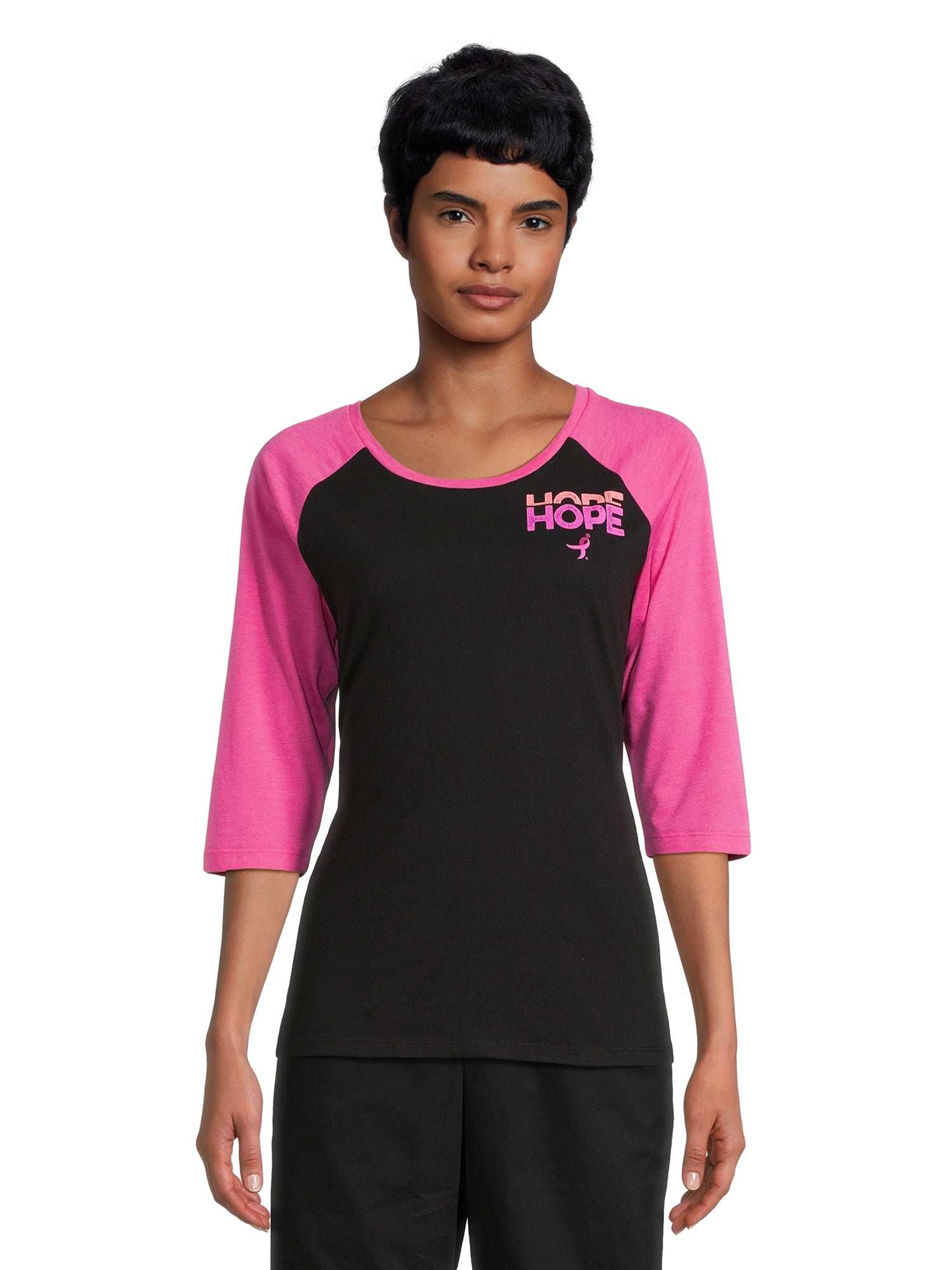 Susan G. Komen Women's Hope Stack Graphic Tee with Short Sleeves, Sizes ...