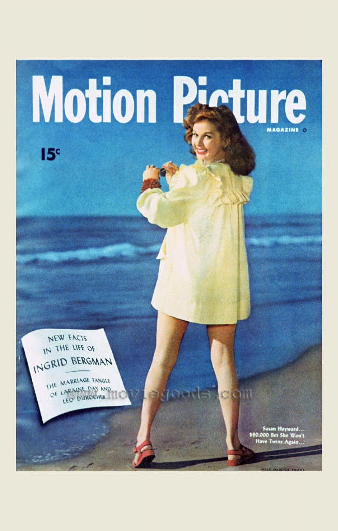 Susan Hayward - movie POSTER (Motion Picture Magazine Cover 's Style A ...