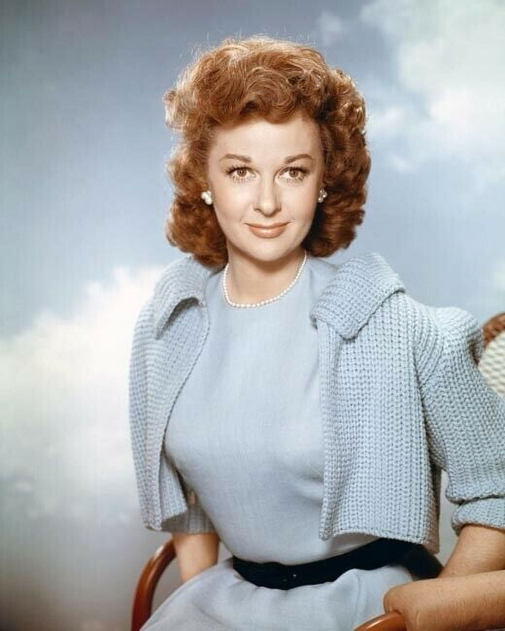 Susan Hayward wonderful glamour portrait in grey dress & cardigan 16x20 ...