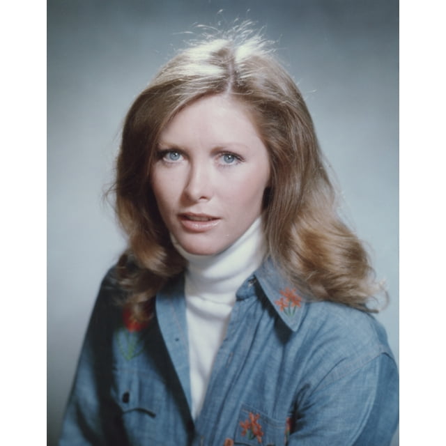 Susan Howard Posed in a Portrait wearing Turtle Neck Sweater with Coat ...