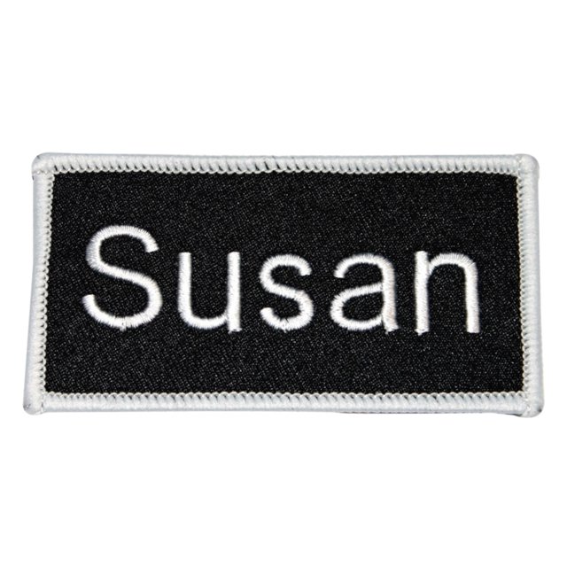 Susan Name Tag Patch Uniform ID Work Shirt Badge Embroidered Iron On ...
