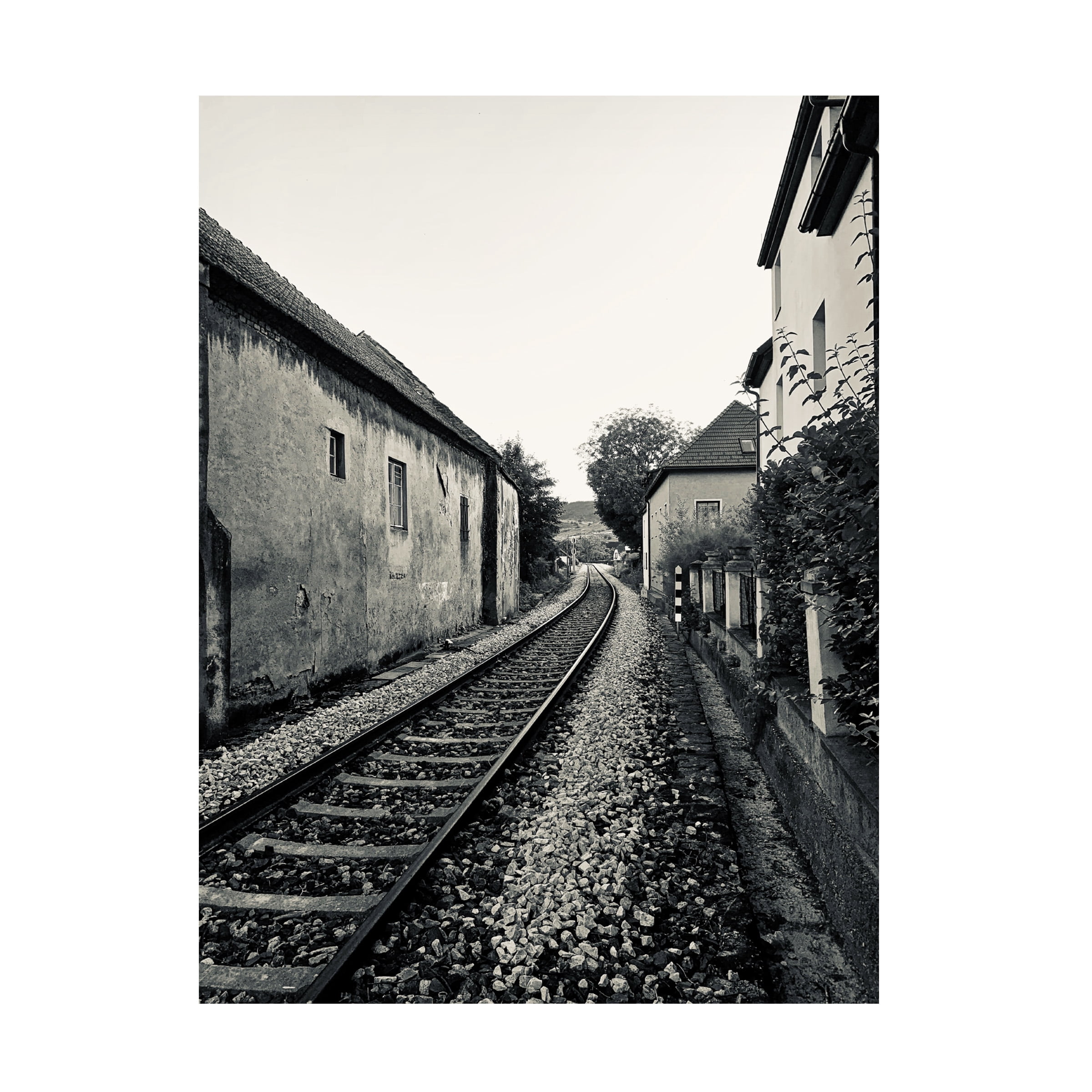 Susan Vizvary Photography 'Train Tracks in Black and White' Canvas Art ...