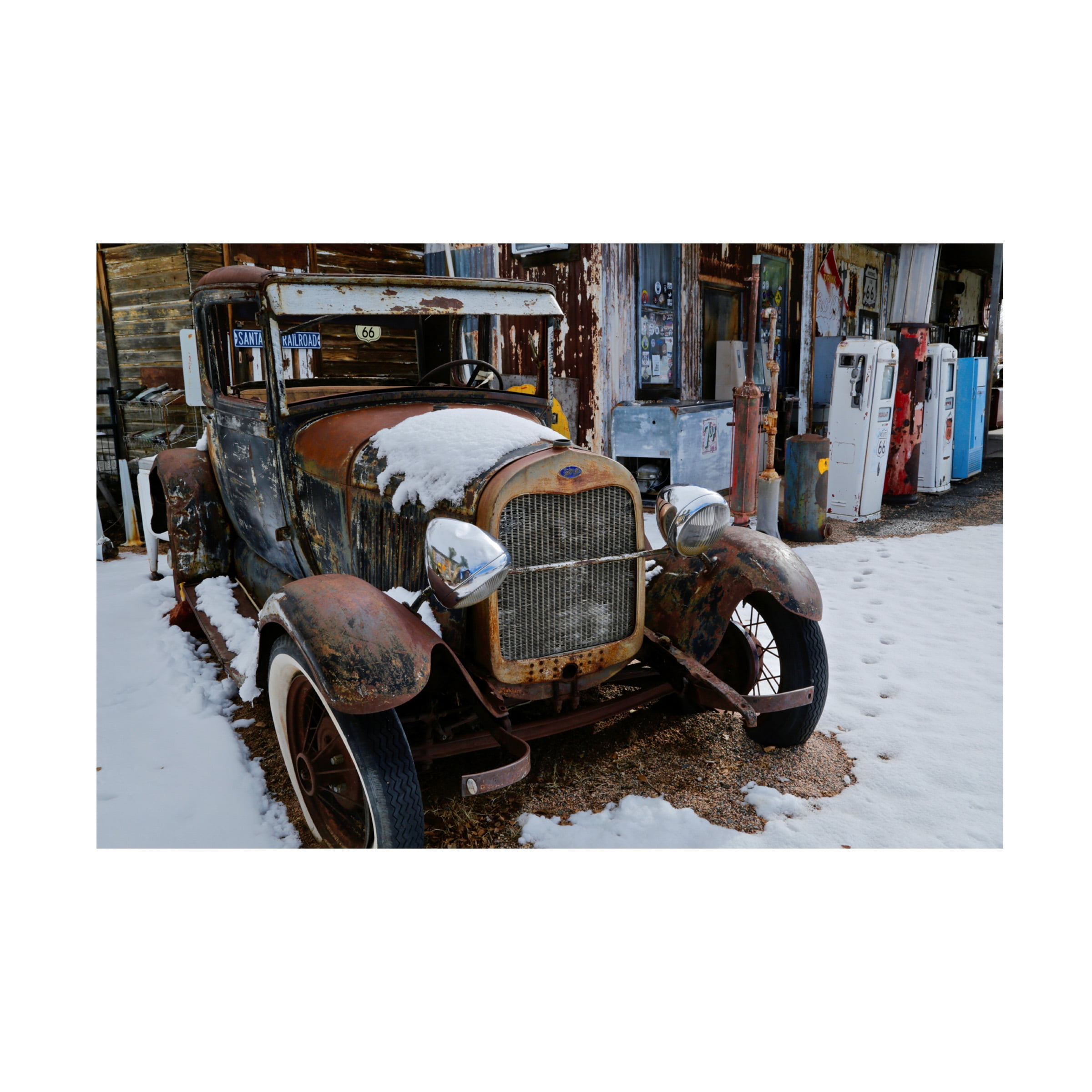 Susan Vizvary Photography 'Vintage Gas Station and Model T' Canvas Art ...