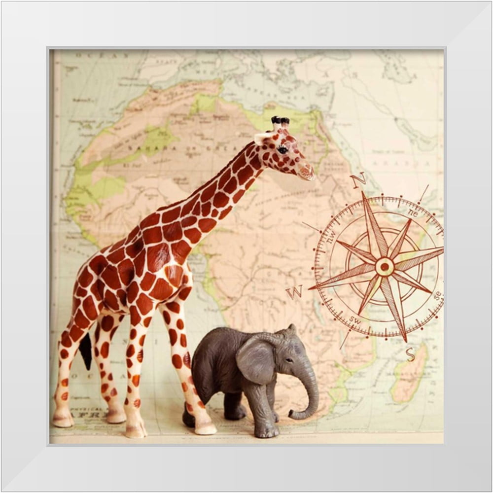Susannah Tucker Photography 26x26 White Modern Wood Framed Museum Art Print Titled - Safari Pals ...