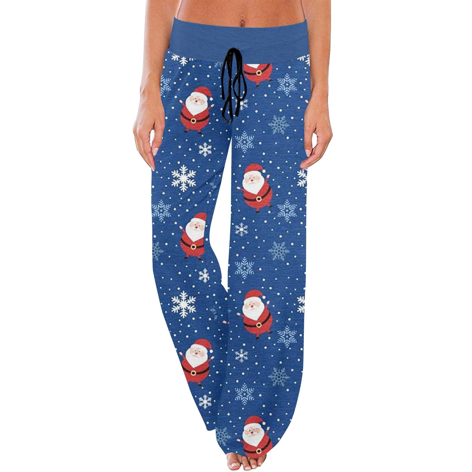 Susanny Christmas Pj Pants Snowman Funny High Waisted Plus Size Womens ...