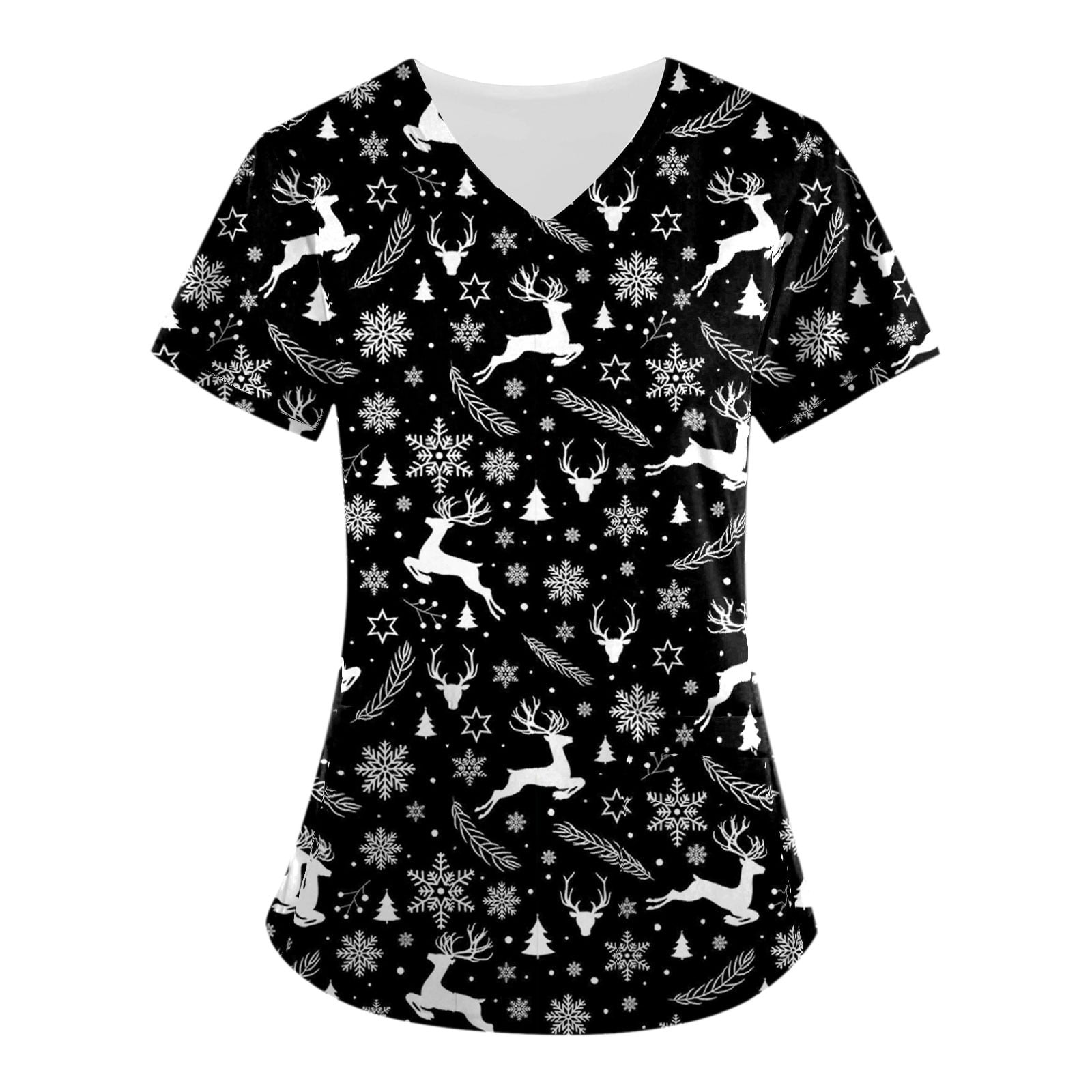 Customer reviews for Susanny Christmas Plus Size Scrubs Women Xmas ...