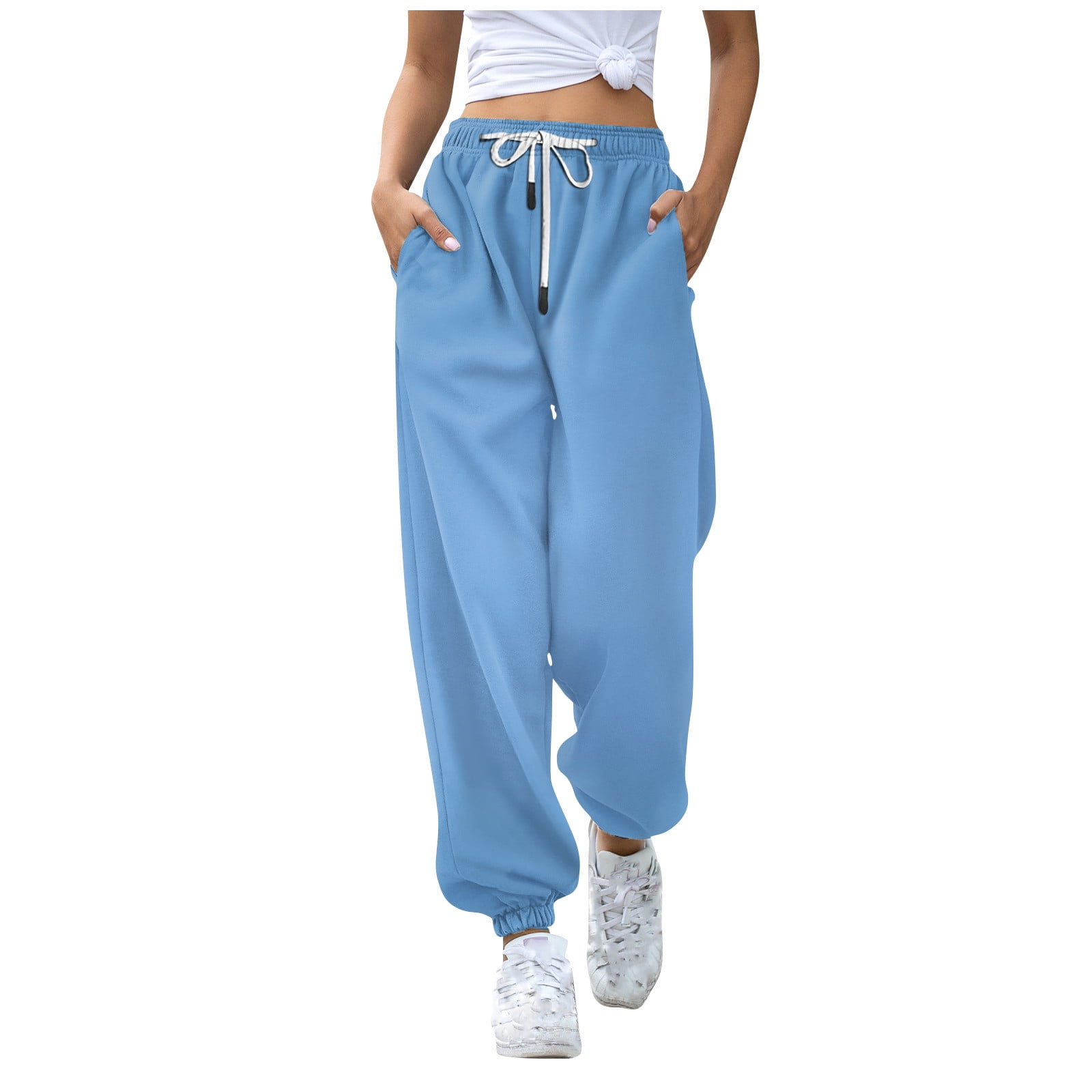 Susanny Women's Sweatpants with Pockets Cinched with Pockets Drawstring ...
