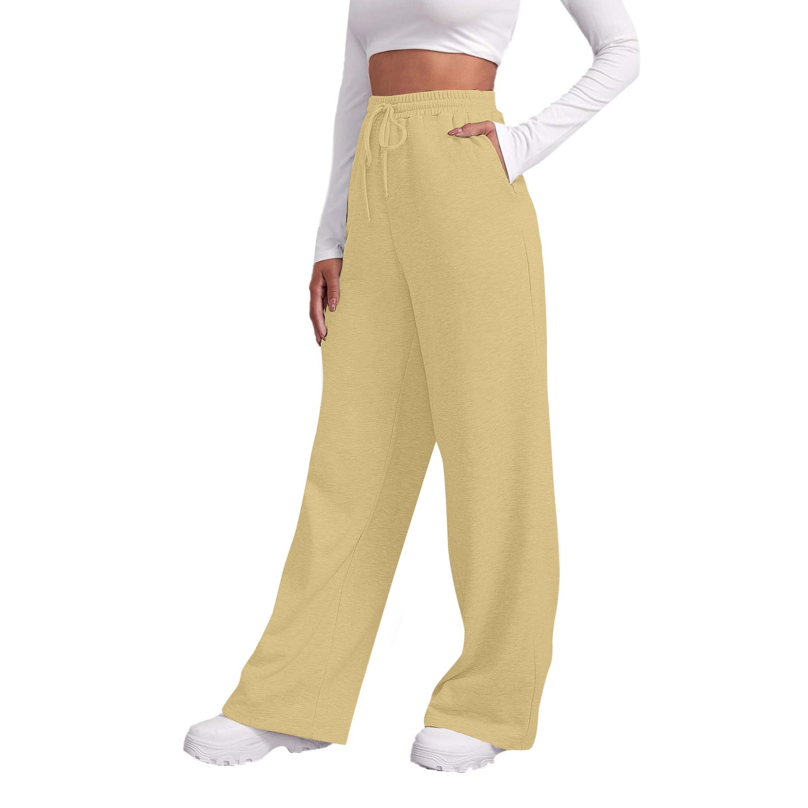 Susanny Sweatpants for Womens Juniors Straight Leg Fleece Sweat Pants ...