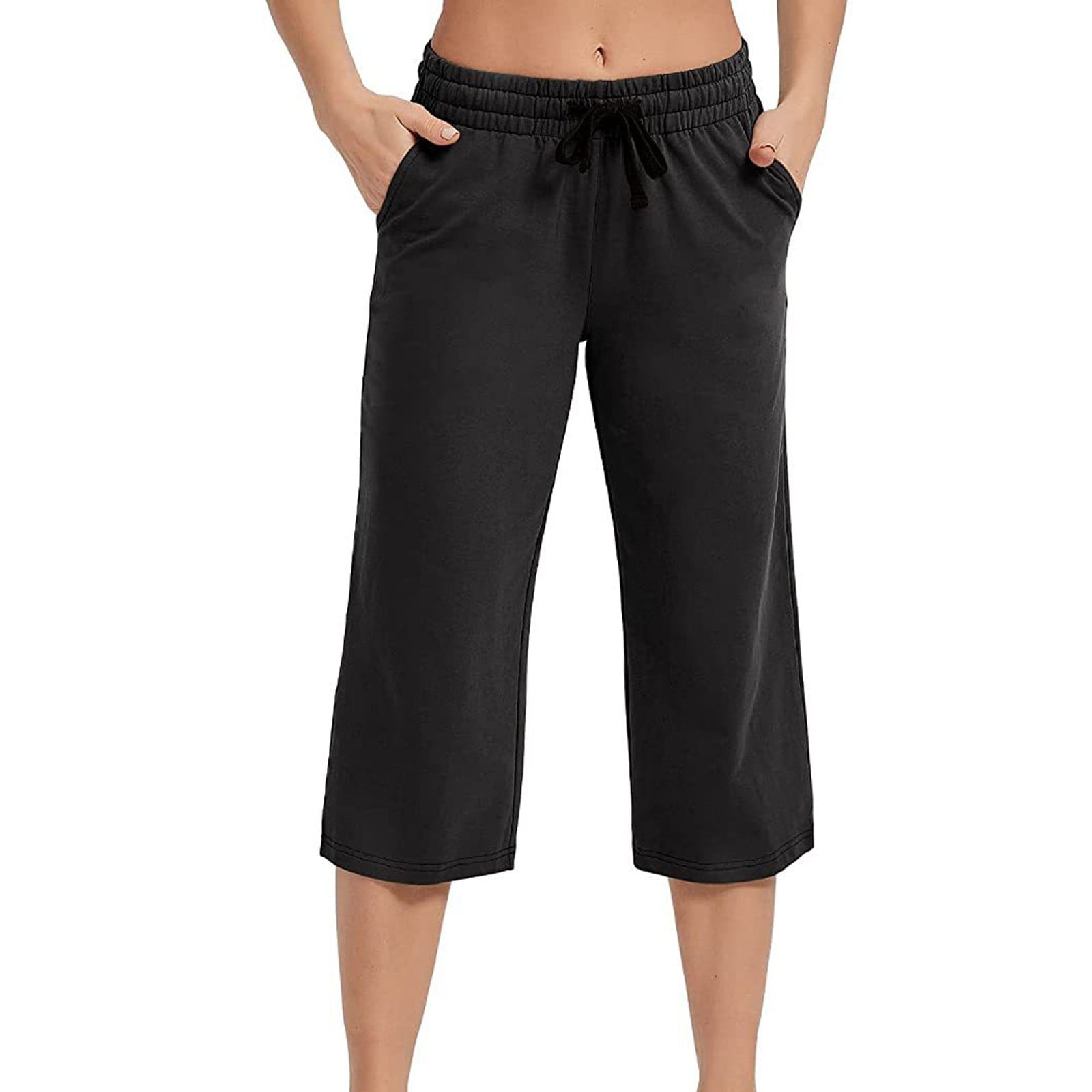 Susanny Womens Casual Summer Cropped Lightweight Pull on Capris Petite ...