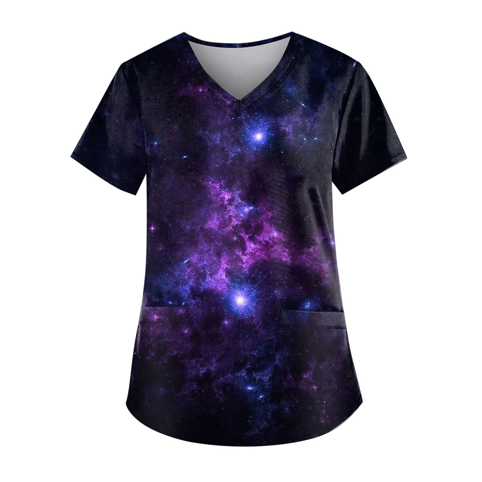 Susanny Womens Unisex Scrubs Graphic Nurse Uniform Graphic Print Scrub ...